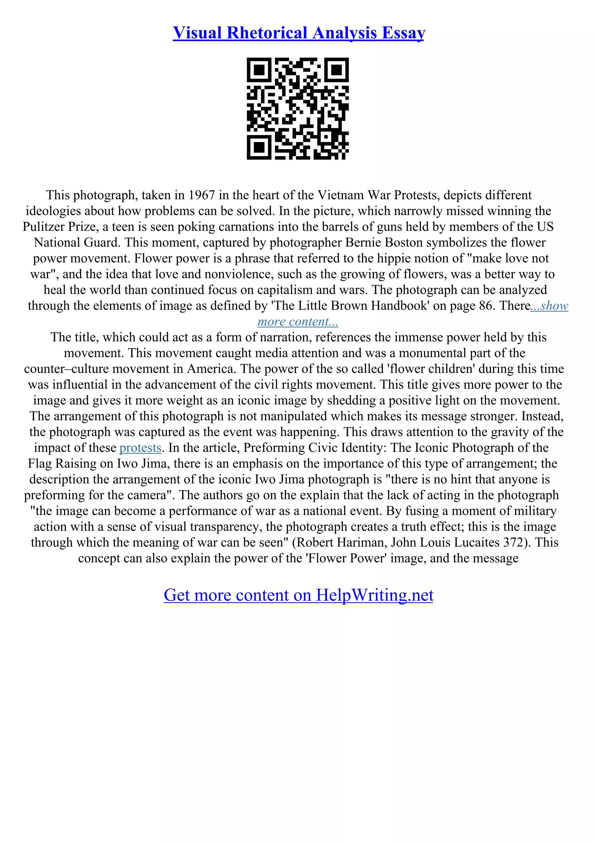 Visual Essay Example | PDF