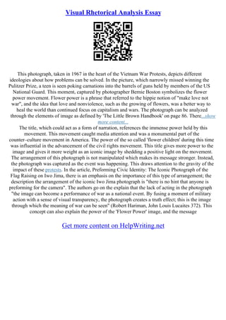 Visual Essay Example | PDF