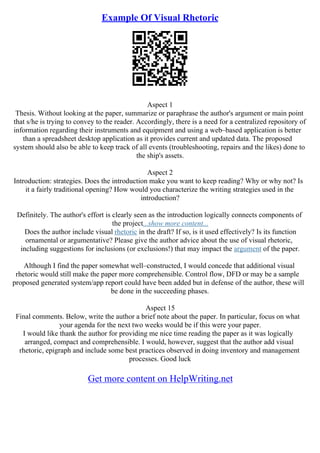 Visual Essay Example | PDF