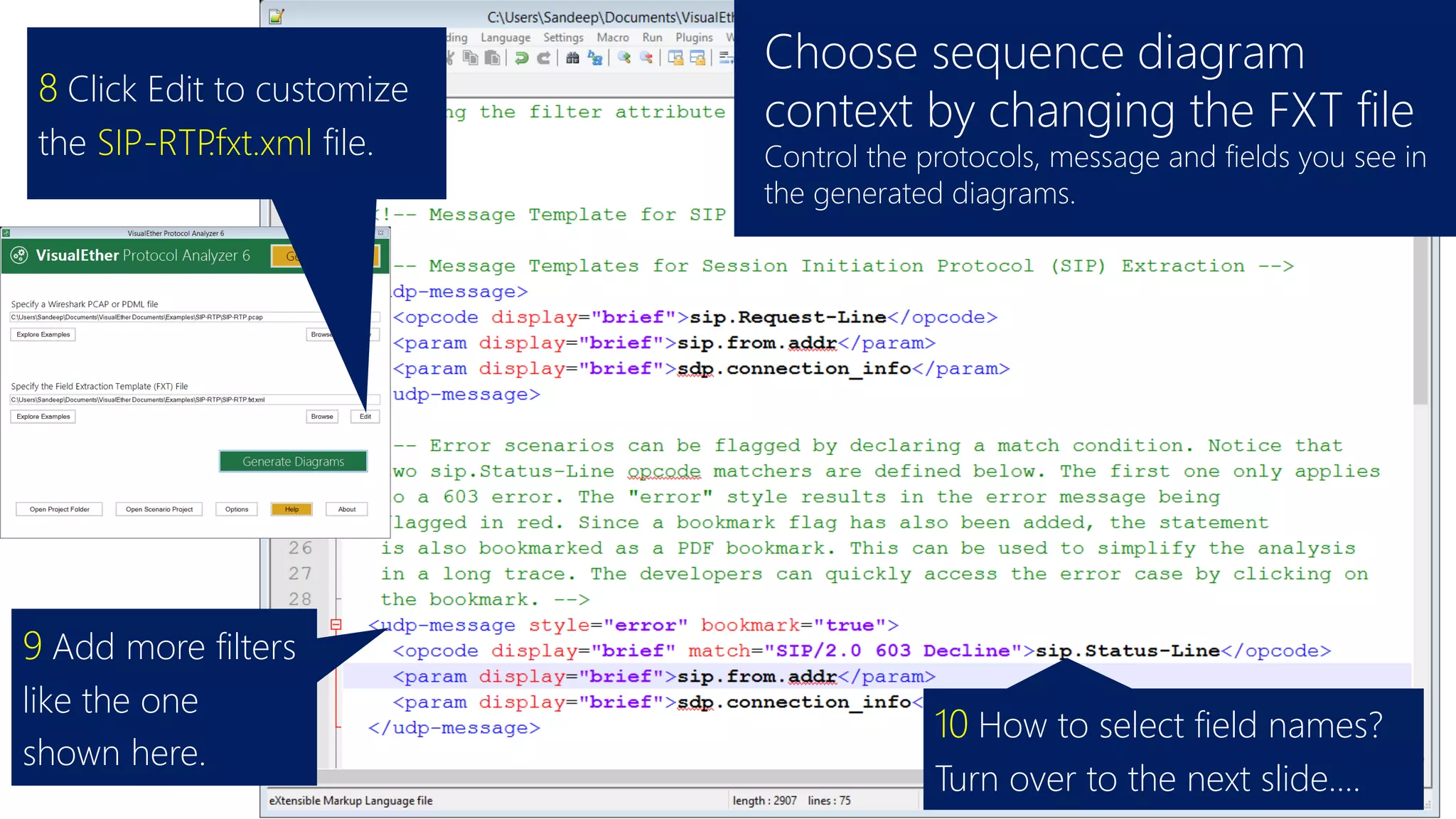 Convert Wireshark PCAP Files to Sequence Diagrams | PPTX