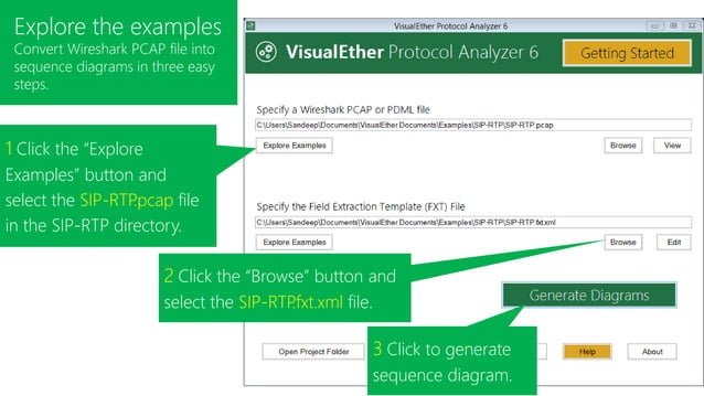 Convert Wireshark PCAP Files to Sequence Diagrams | PPTX | Desktop ...