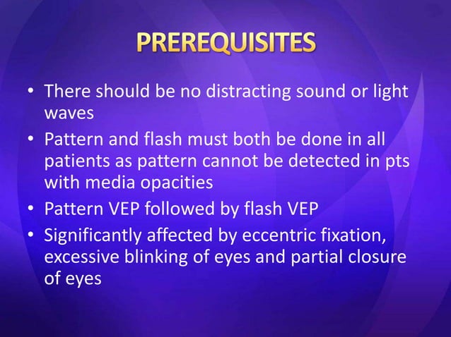 Visual evoked potential | PPTX | Eye and Vision Conditions | Diseases ...