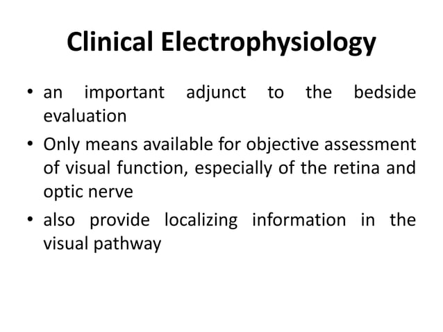 Visual evoked potentials | PPTX