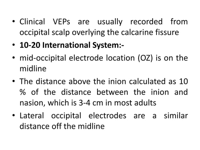 Visual evoked potentials | PPTX