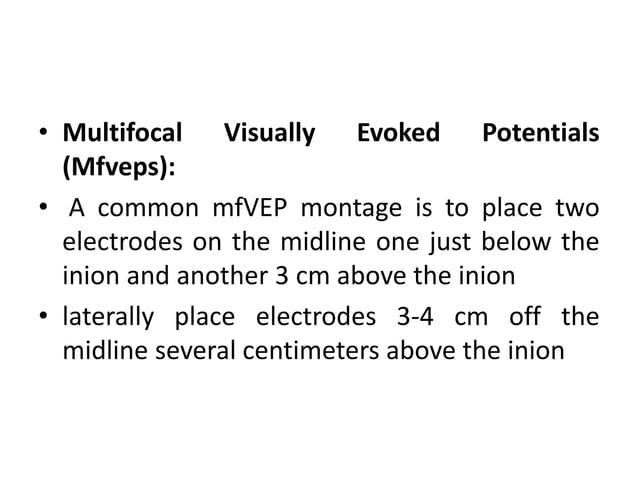 Visual evoked potentials | PPTX