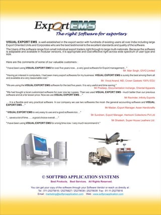 Visual export ems e brochure high resolution | PDF | Desktop Publishing ...