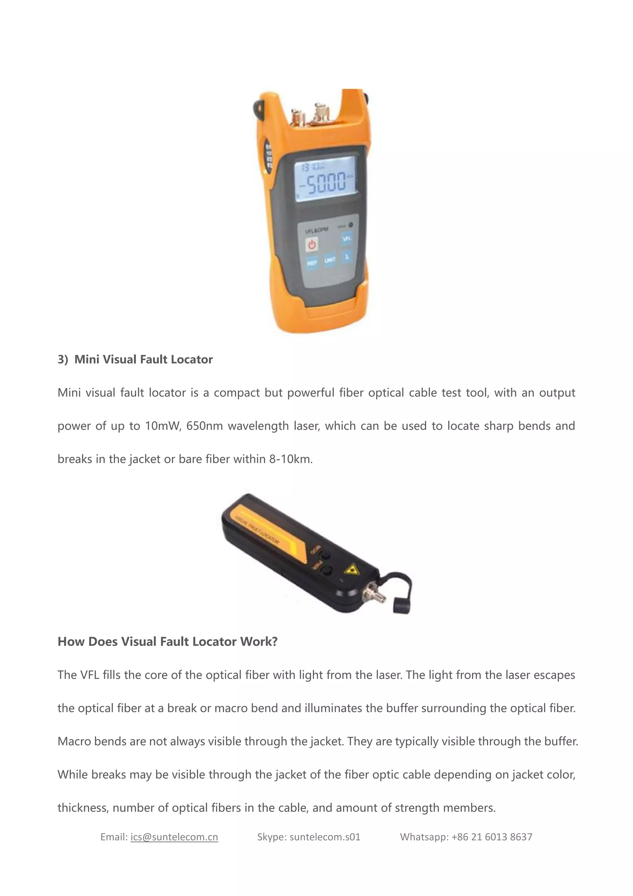 Visual Fault Locator Everything You Need to Know | PDF | Cameras and ...