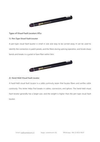 Visual Fault Locator Everything You Need to Know | PDF