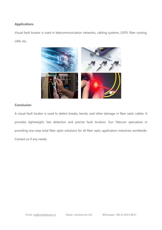 Visual Fault Locator Everything You Need to Know | PDF