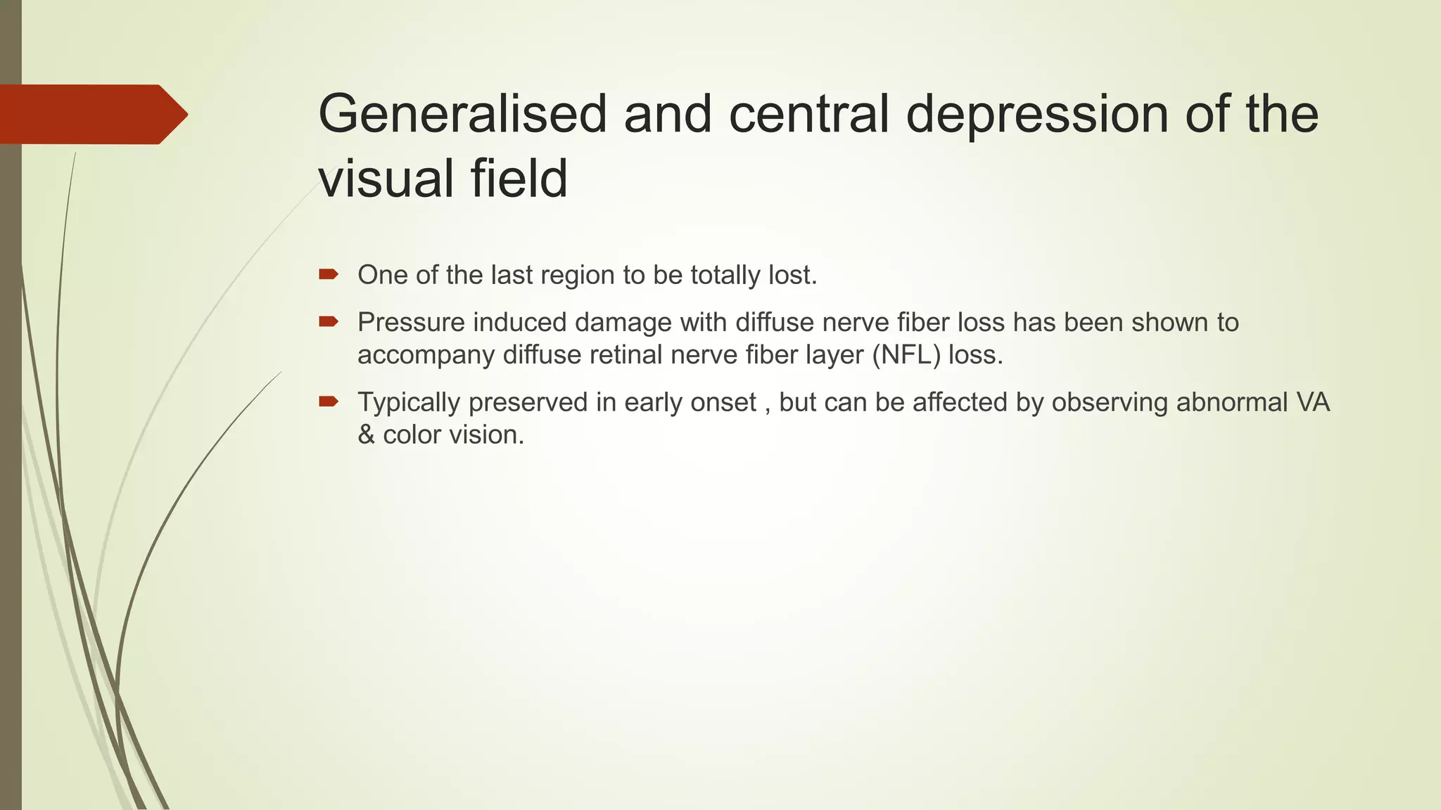 Visual field assessment,optic nerve changes and retinal changes | PPTX