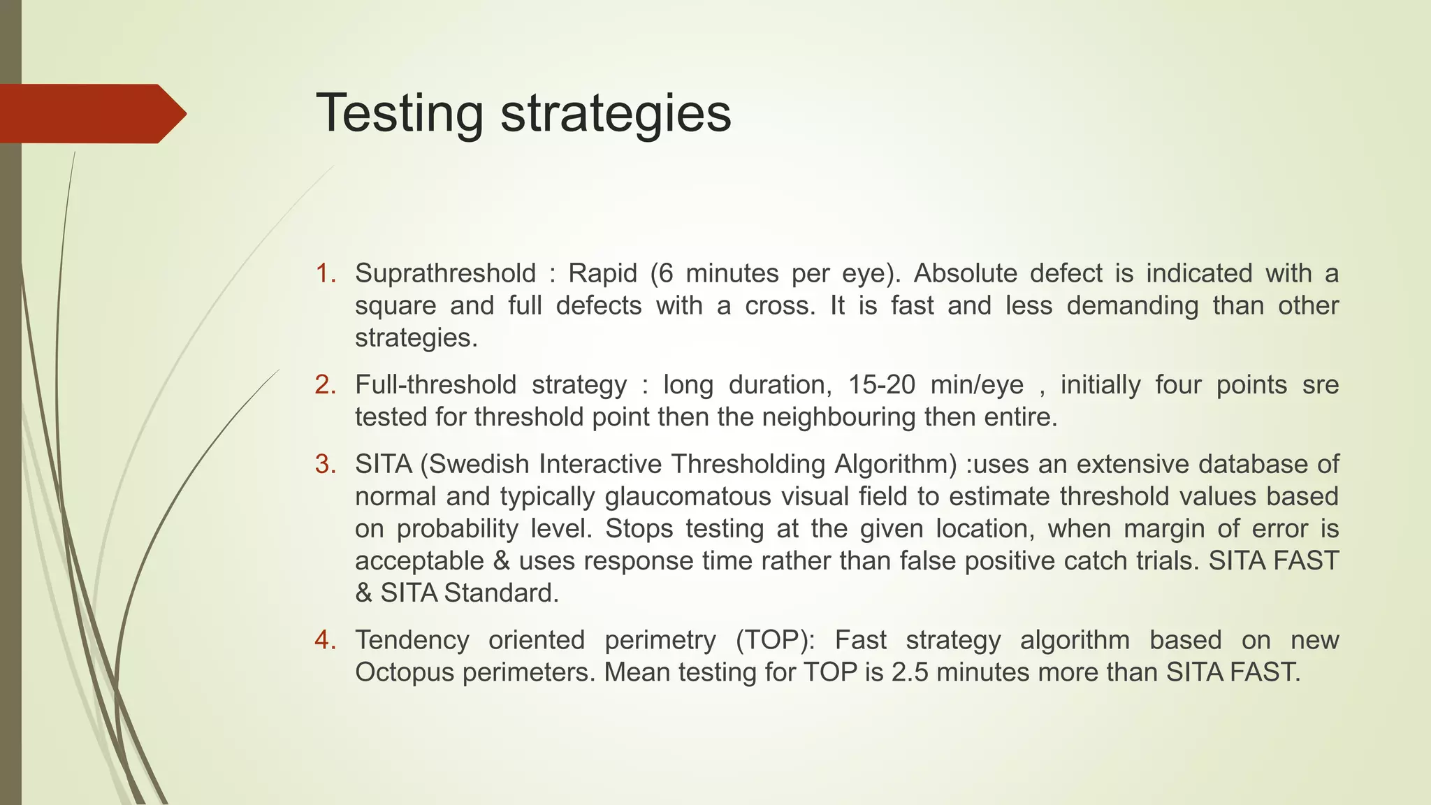 Visual field assessment,optic nerve changes and retinal changes | PPTX