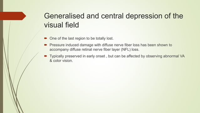 Visual field assessment,optic nerve changes and retinal changes | PPTX