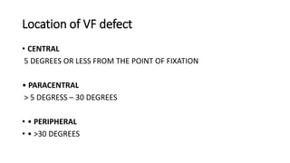 Visual field basics & interpretation | PPTX
