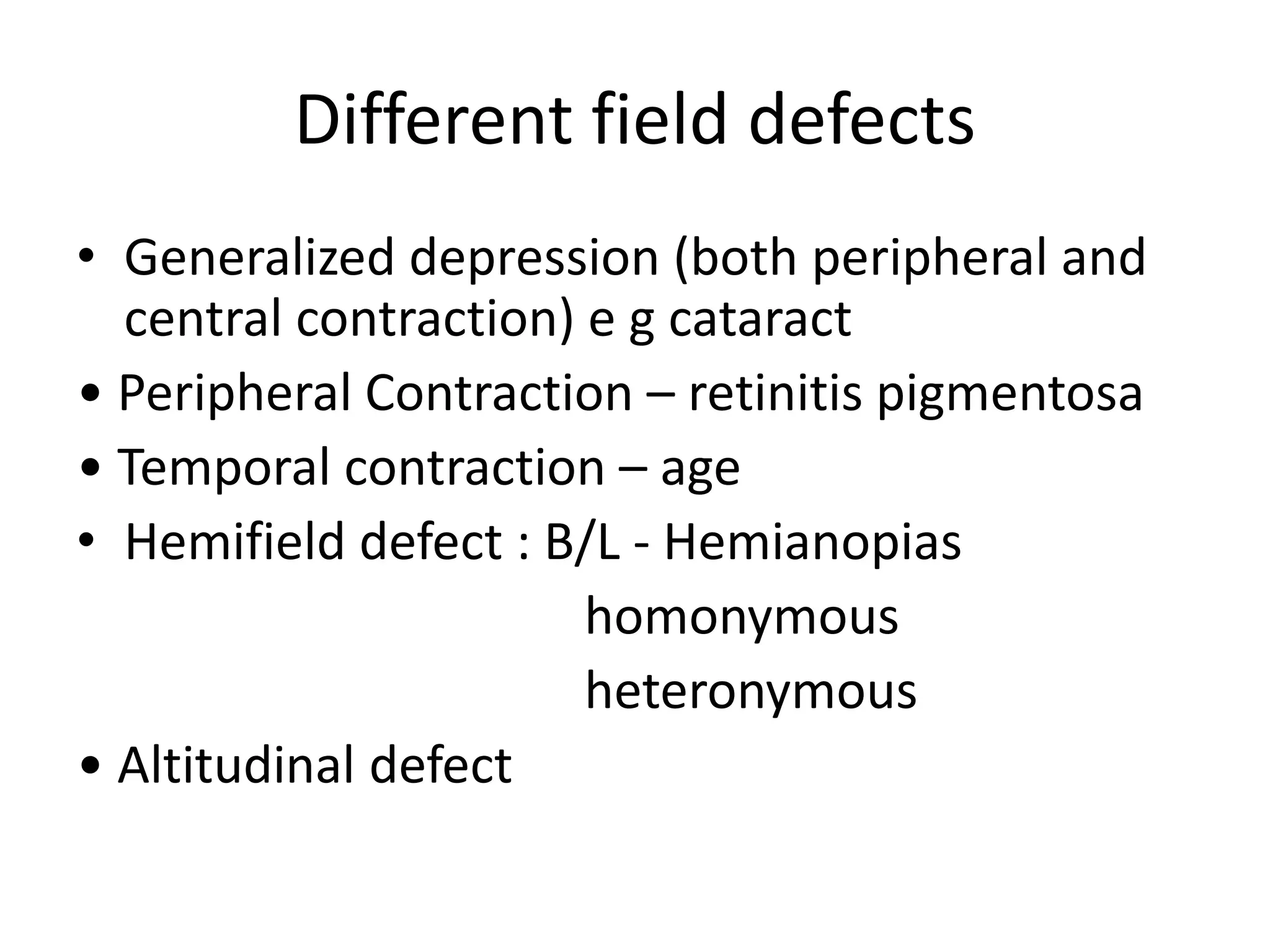 Visual field examination | PPTX