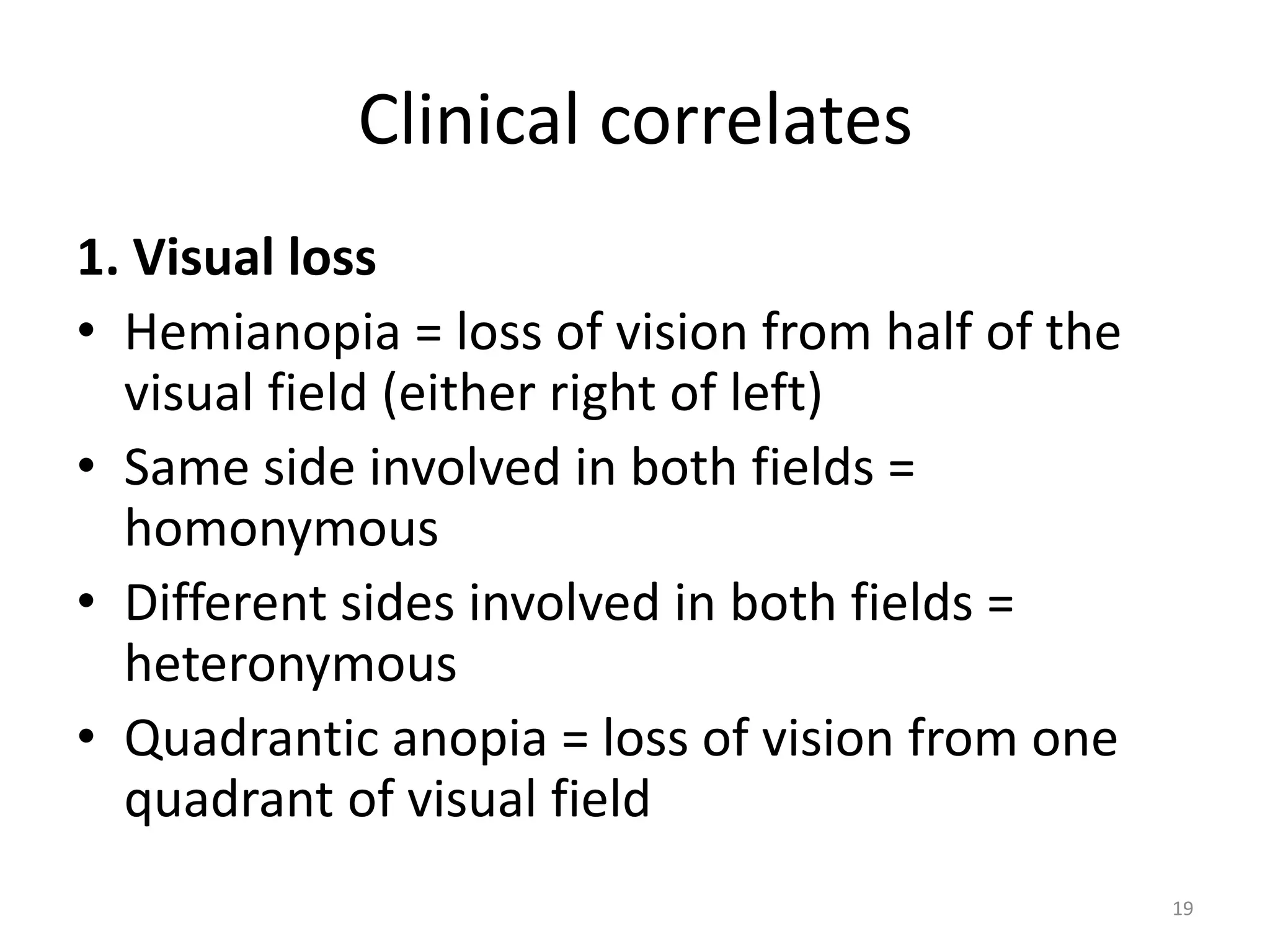 VISUAL FIELD AND PATHWAY (Neuroanatomy). | PPTX
