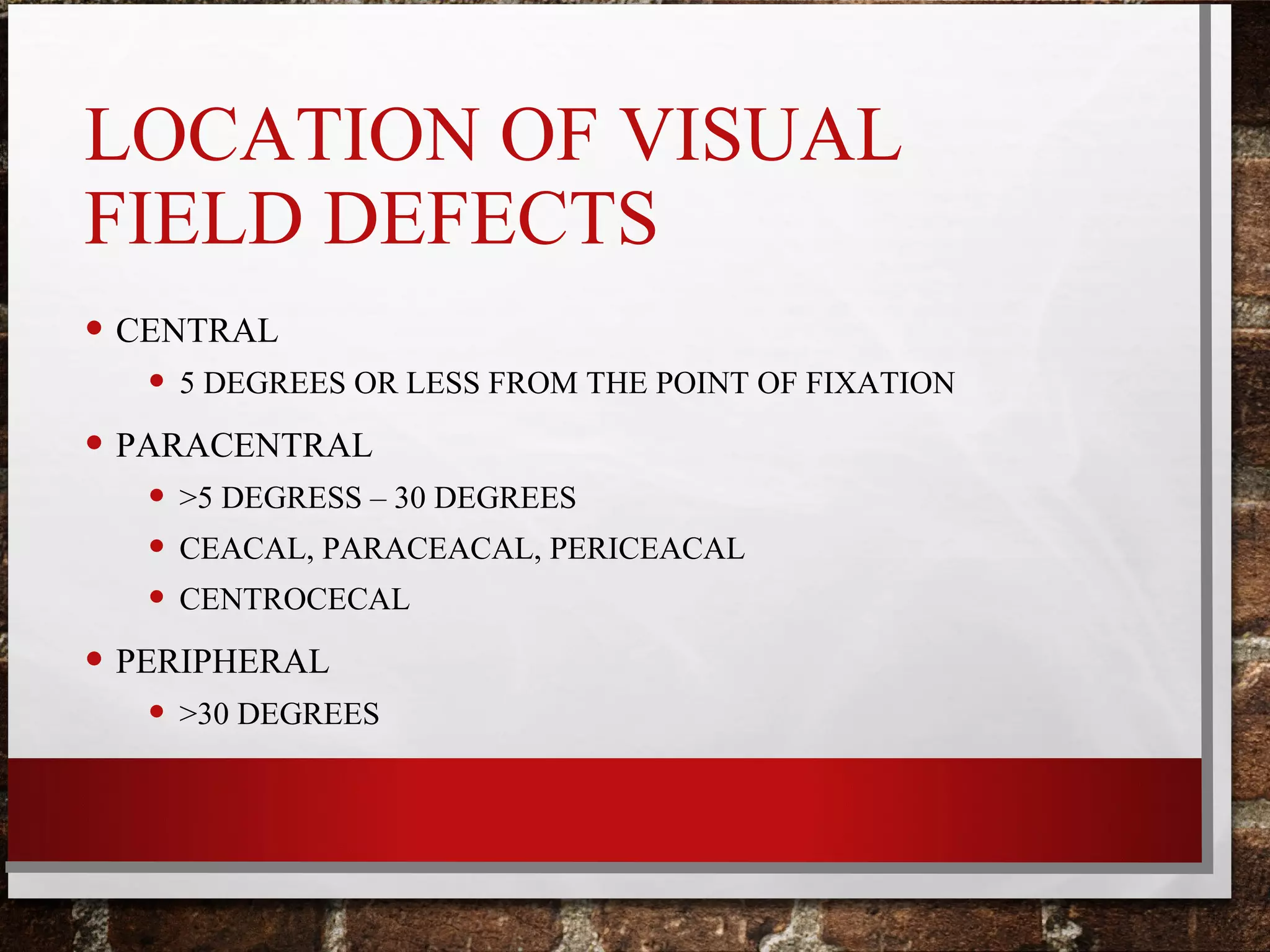 Visual field testing and interpretation | PPT