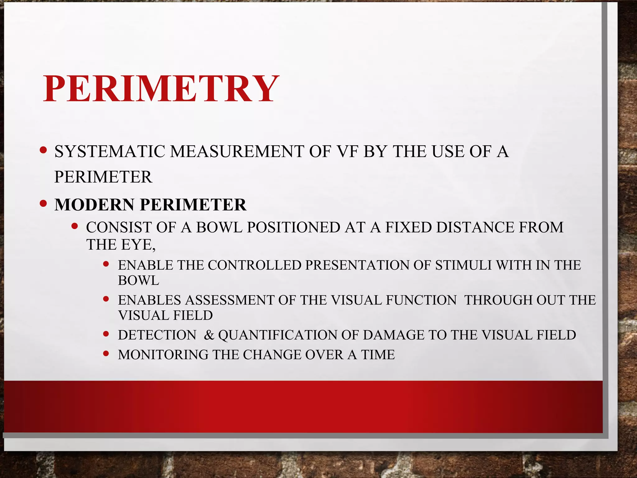Visual field testing and interpretation | PPT | Eye and Vision ...