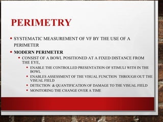 Visual field testing and interpretation | PPT