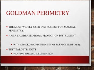 Visual field testing and interpretation | PPT