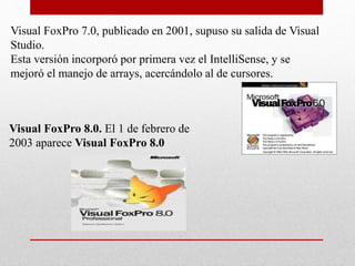 Visual foxpro con sus versiones | PPTX