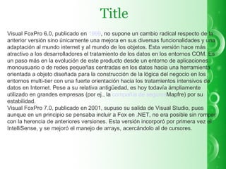 Visual+Fox+Pro | PPT