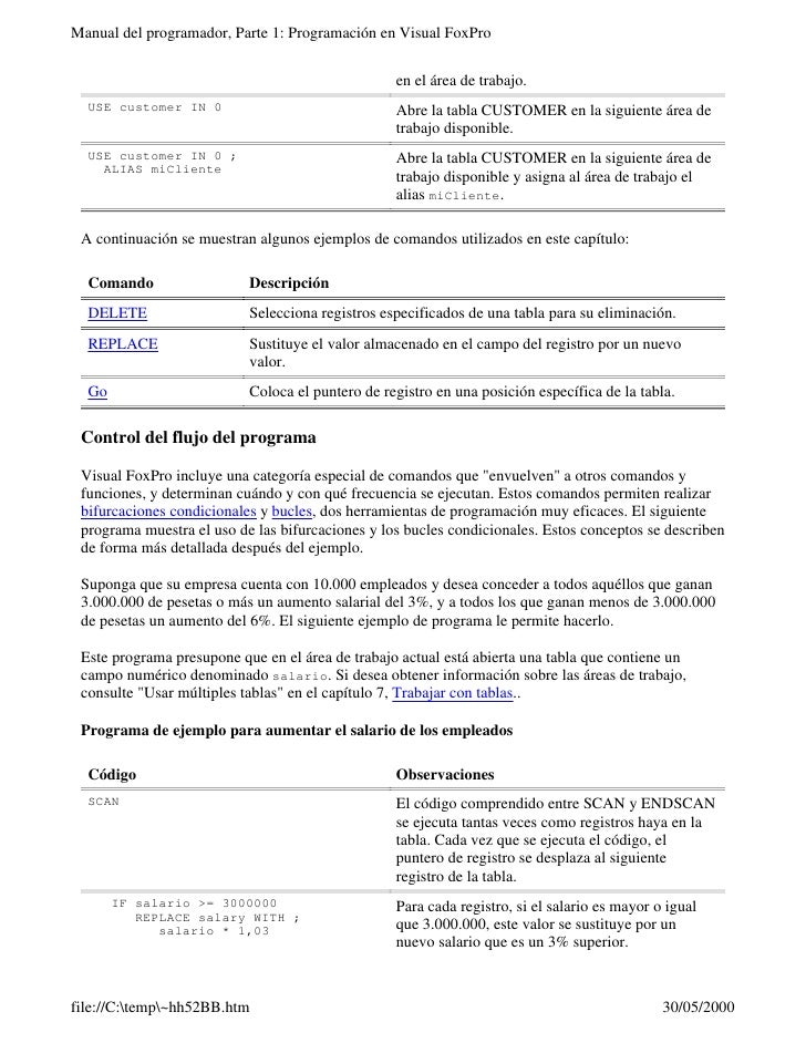 Microsoft visual foxpro 9.0 manual del programador - comhaval