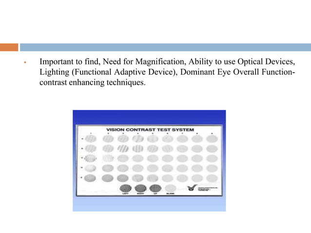 Visual function assessment in low vision | PDF