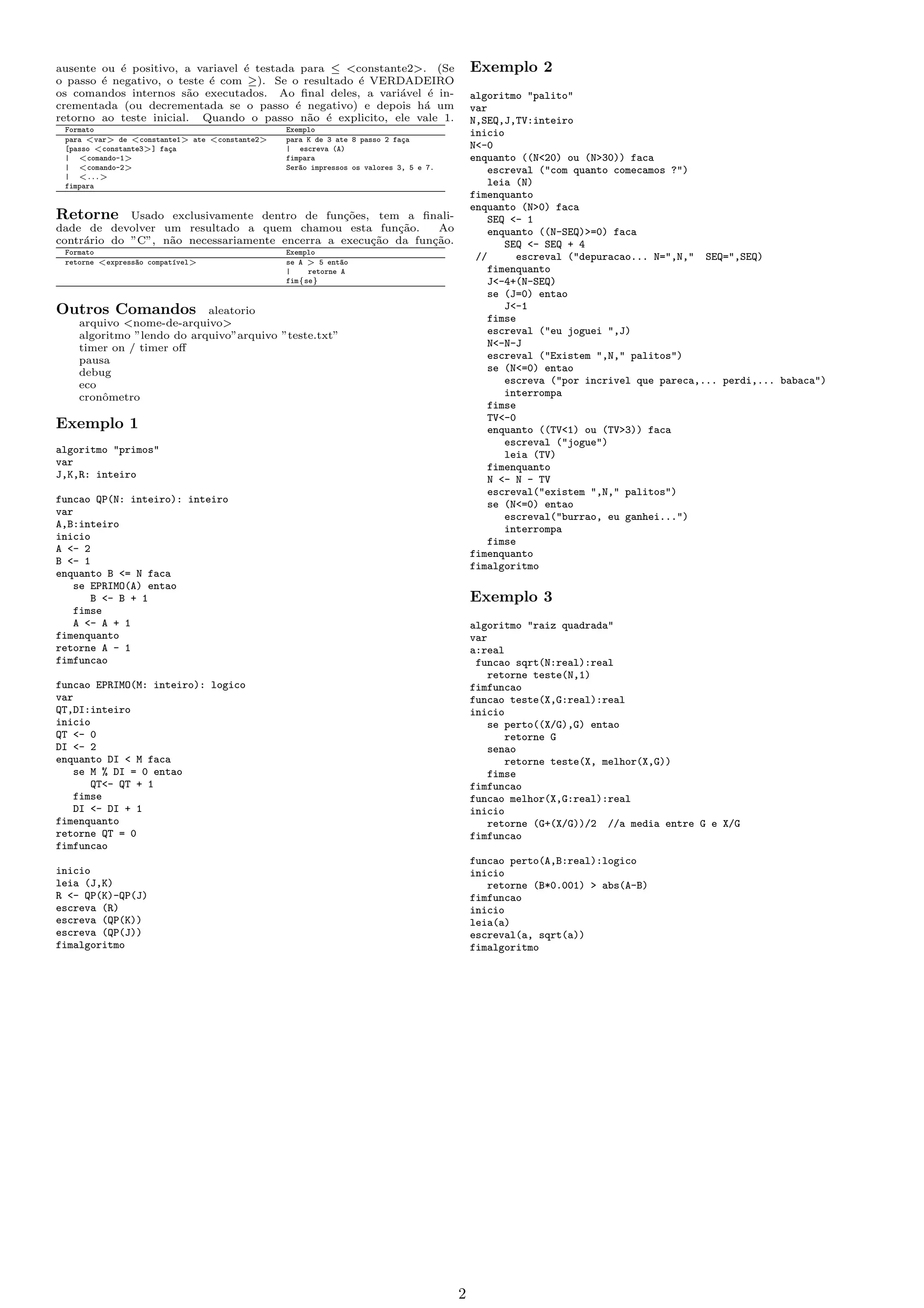 Visual g comandos | PDF | Programming Languages | Computing