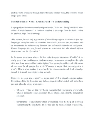 Visual grammar | PDF