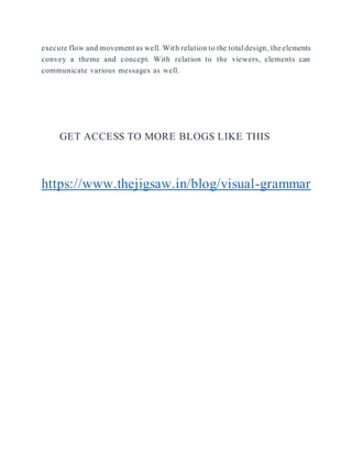 Visual grammar | PDF