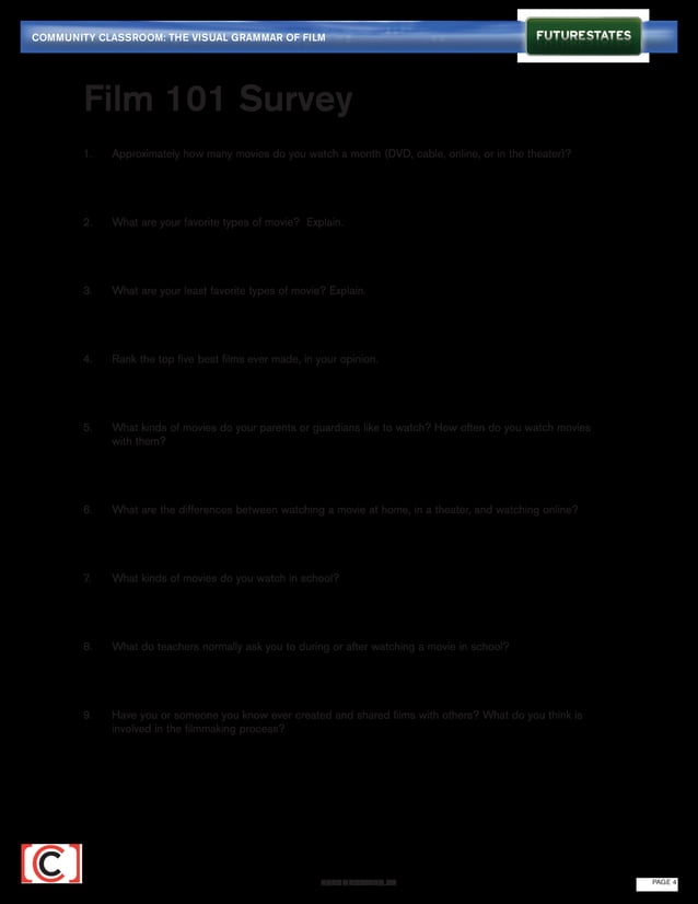 Visual grammar of_film_lesson_plan | PDF | Photography | Arts and Crafts