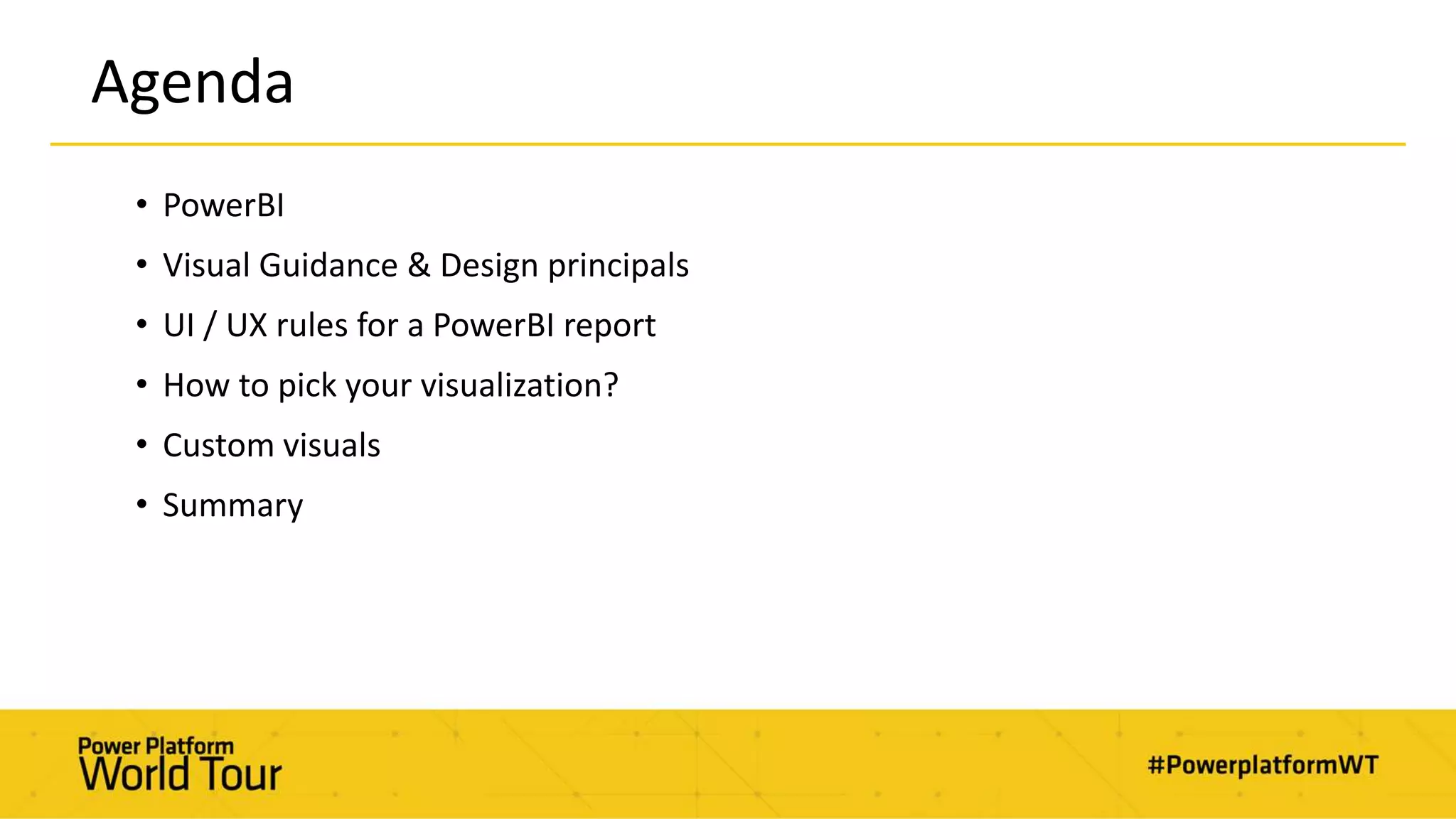 Visual guidance for power bi toronto pbi tour (1) | PPTX