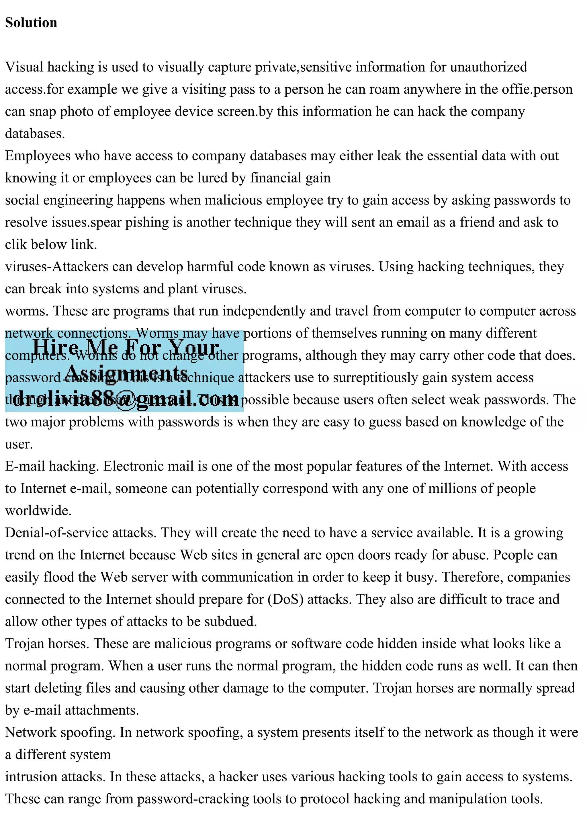 Visual hacking is used to visually capture private,sensitive informa.pdf