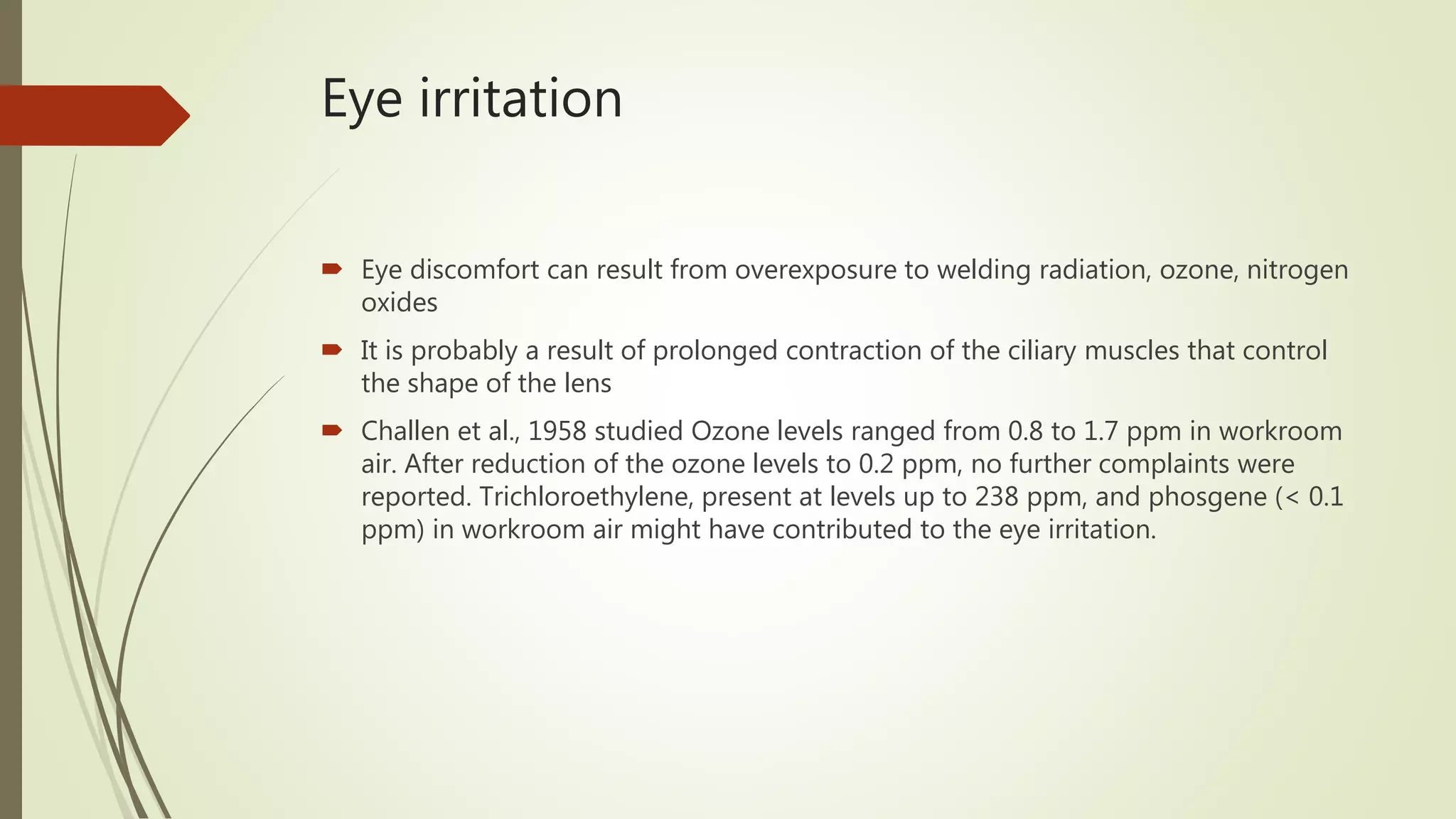 Visual health among welders and laser workers | PPTX