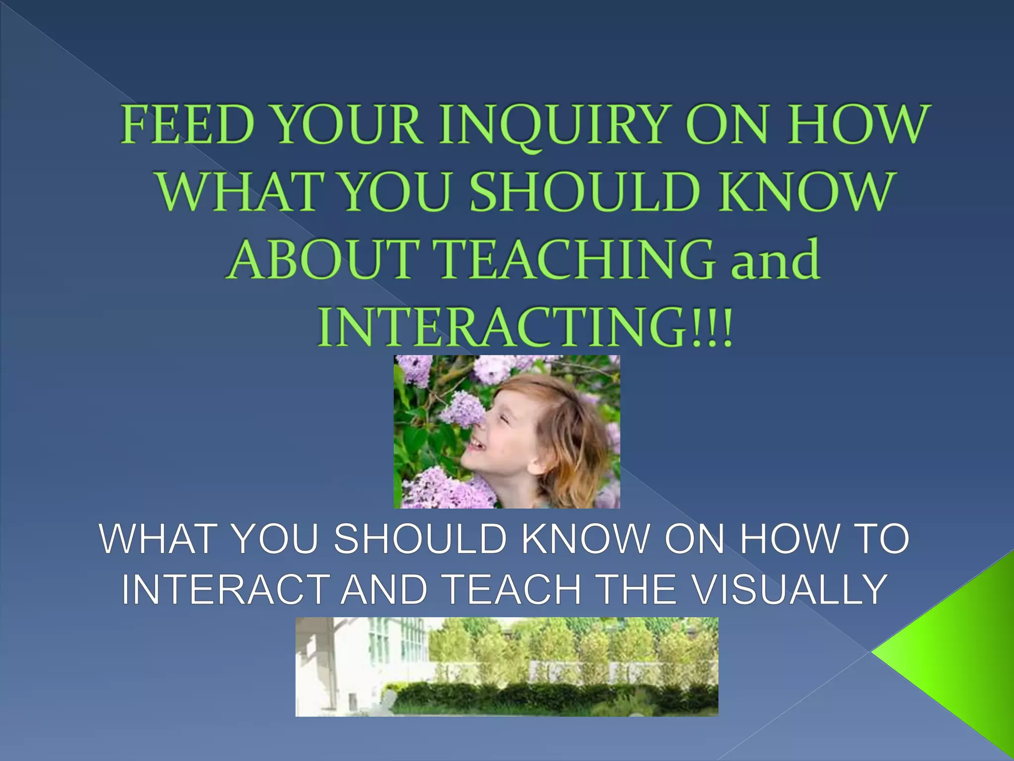 Visual impaired students : what teachers should know | PPT