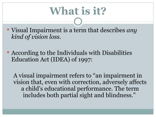 Visual impairment | PPT
