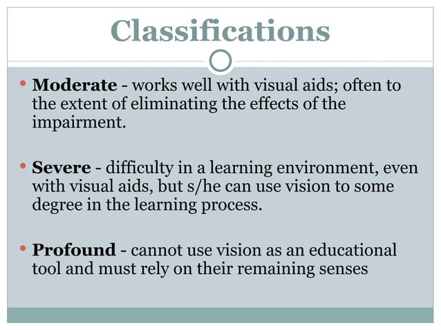 Visual impairment | PPT
