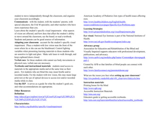 Visual impairment | DOCX | Eye and Vision Conditions | Diseases and ...