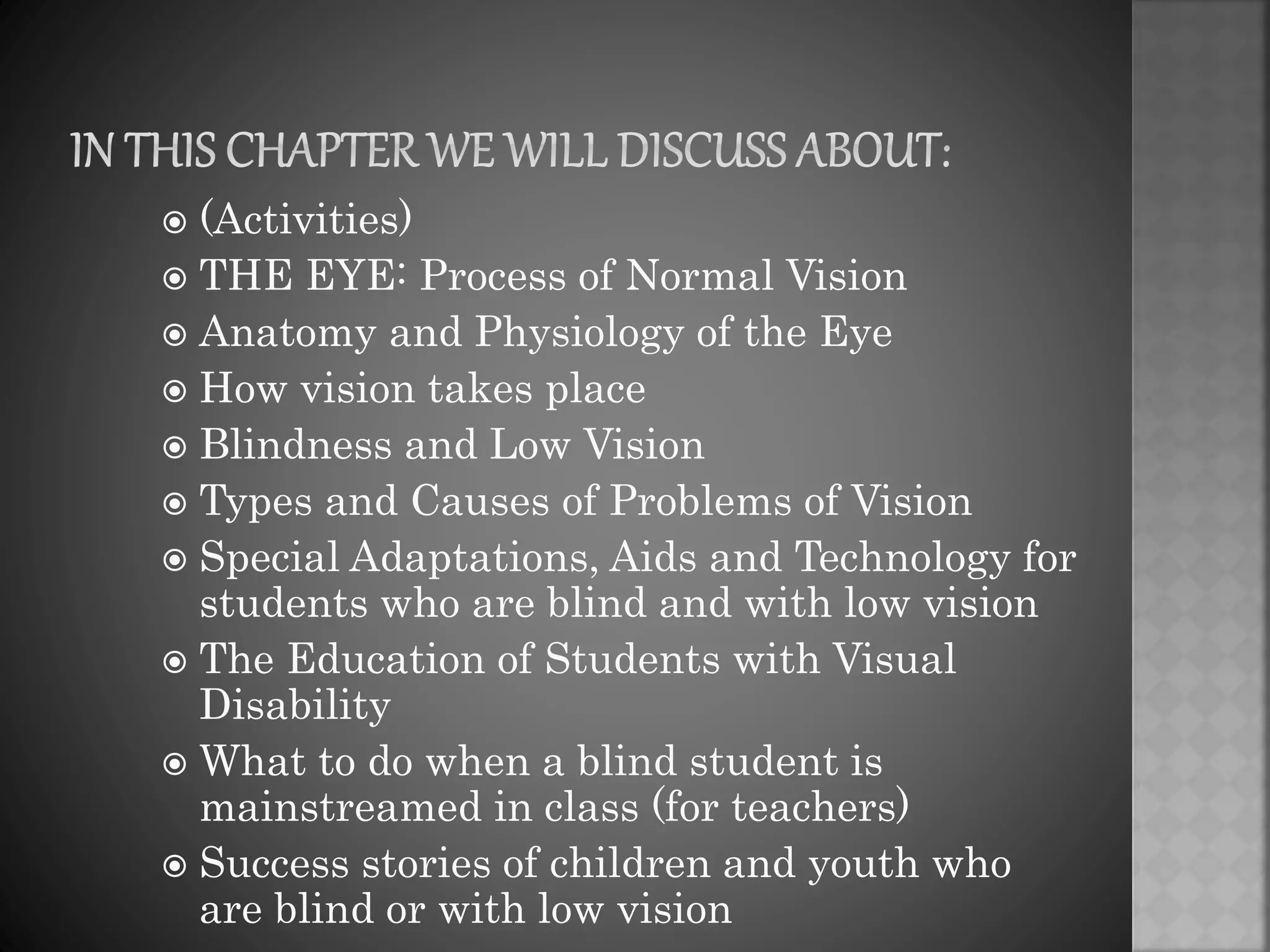 Visual impairment | PPTX