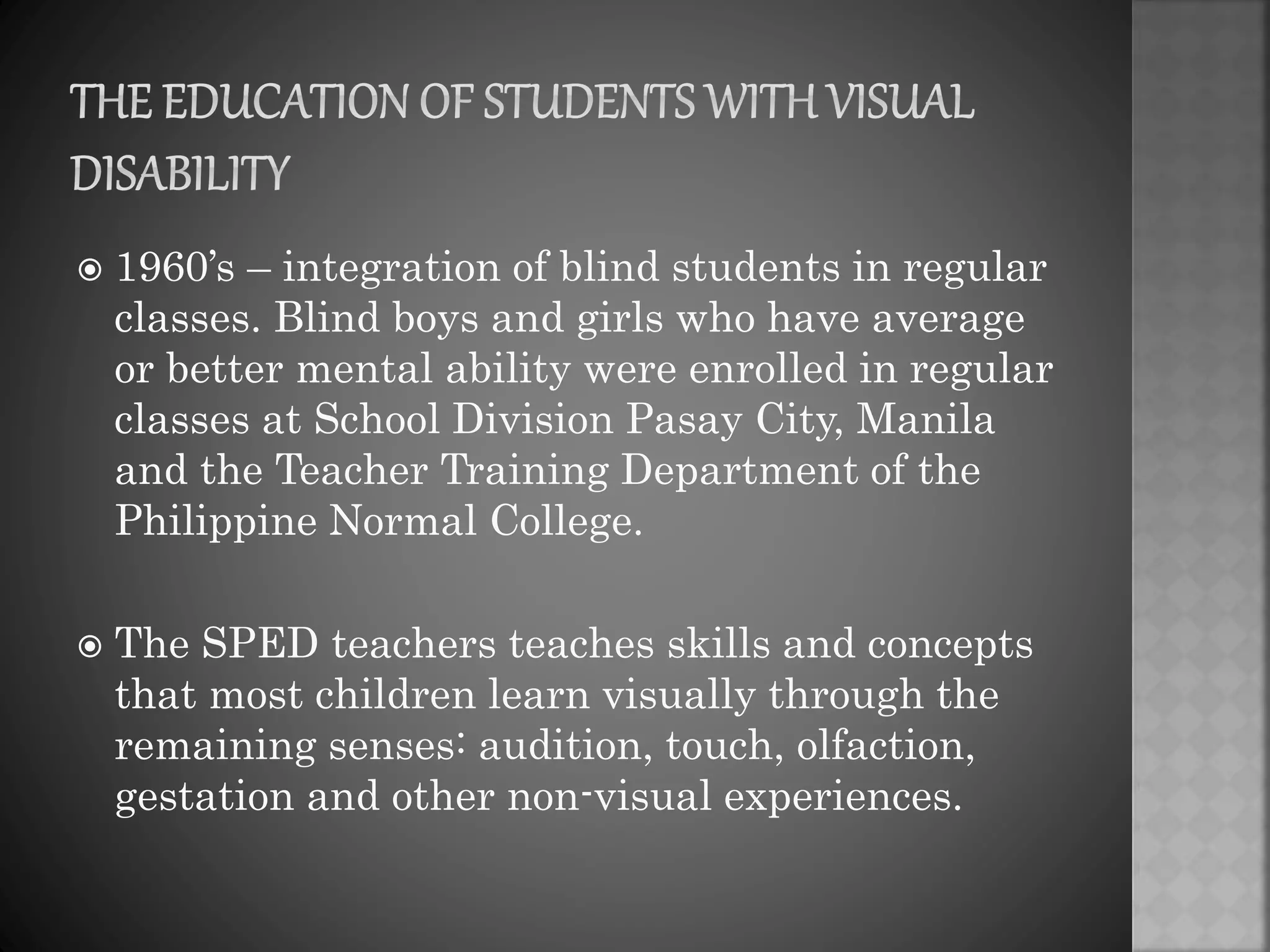 Visual impairment | PPTX