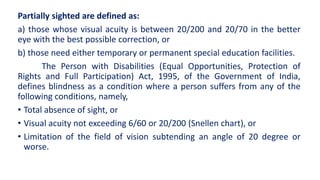Visual impairment | PPTX
