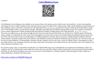 Visual Impairment | PPT