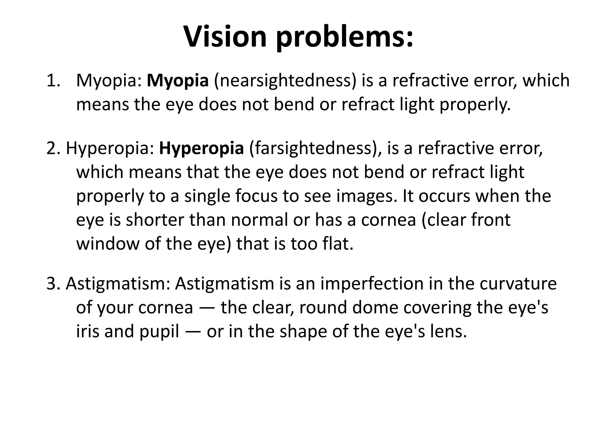 Visual impairment and low vision | PPTX