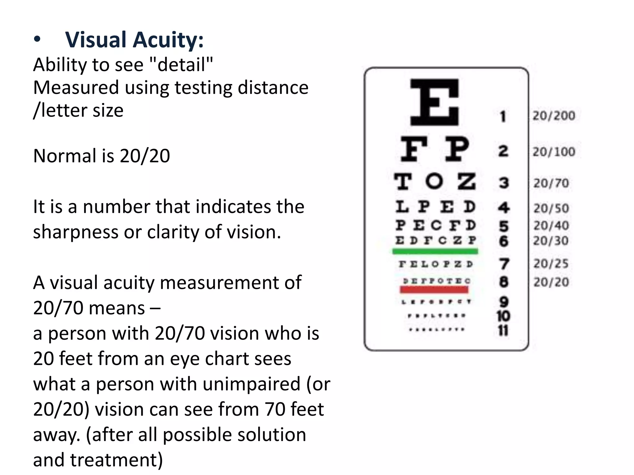Visual impairment and low vision | PPTX