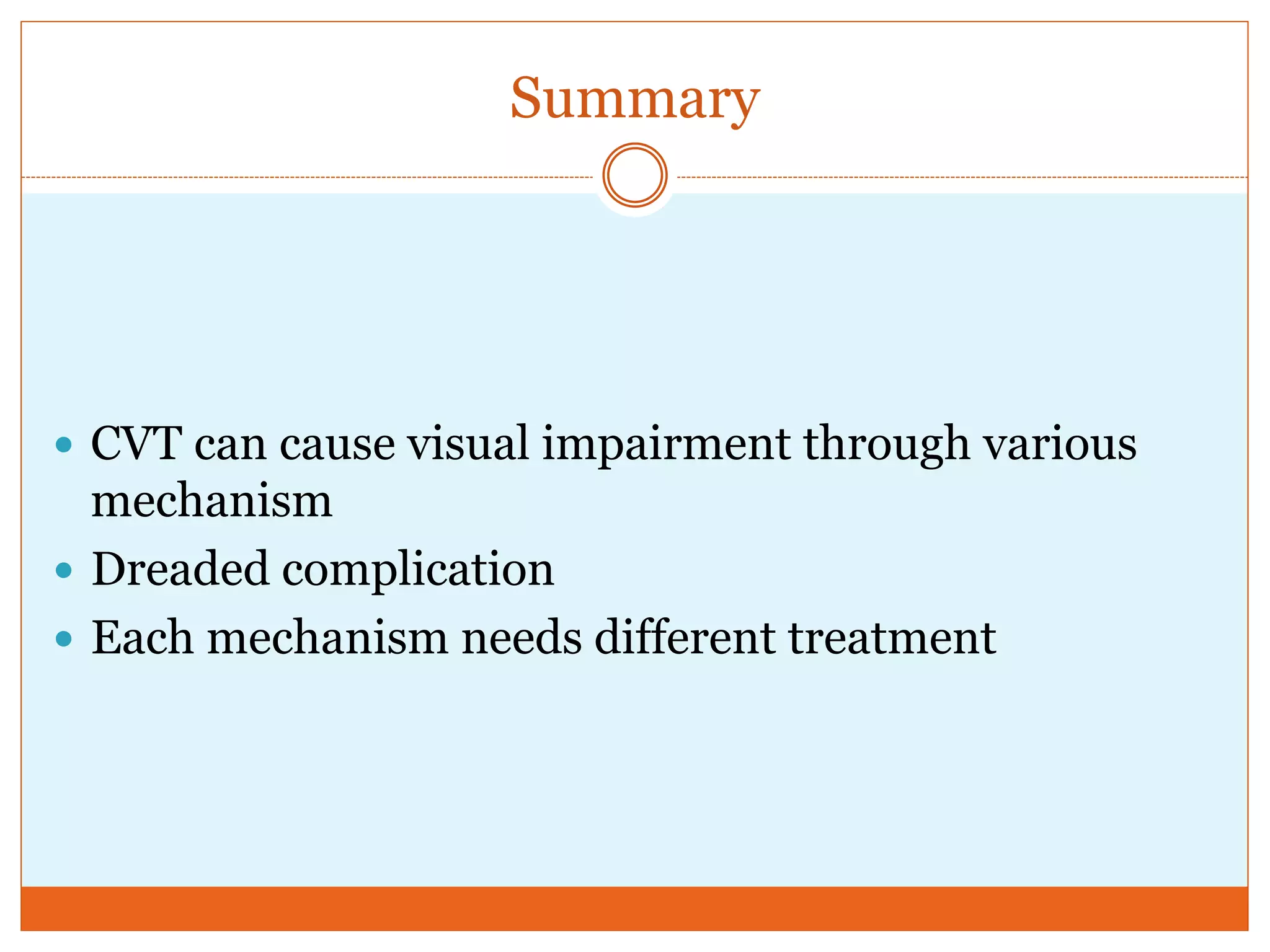 Visual Impairment in Cerebral Venous Thrombosis.pptx