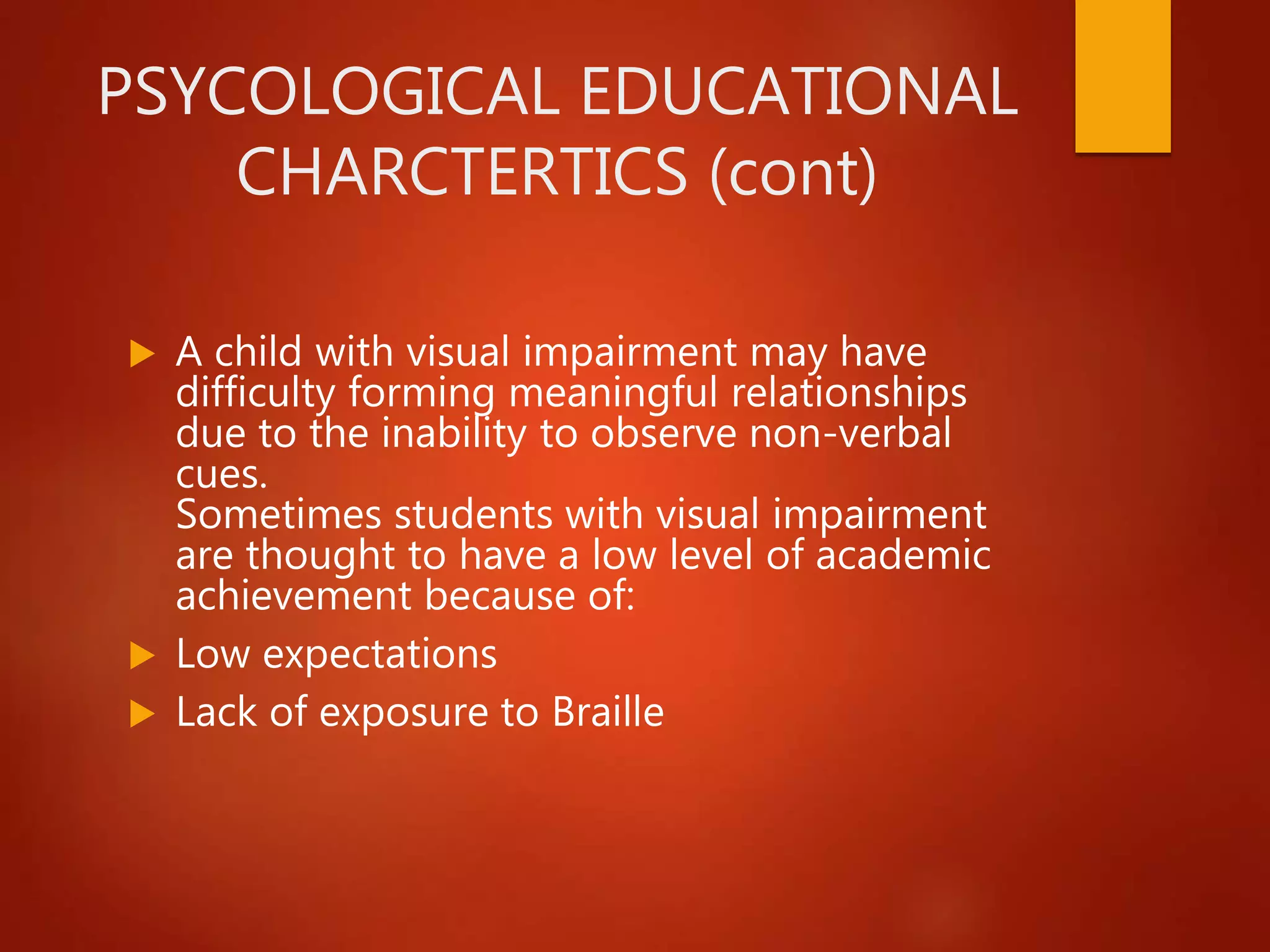Visual impairment presentation 1 | PPTX