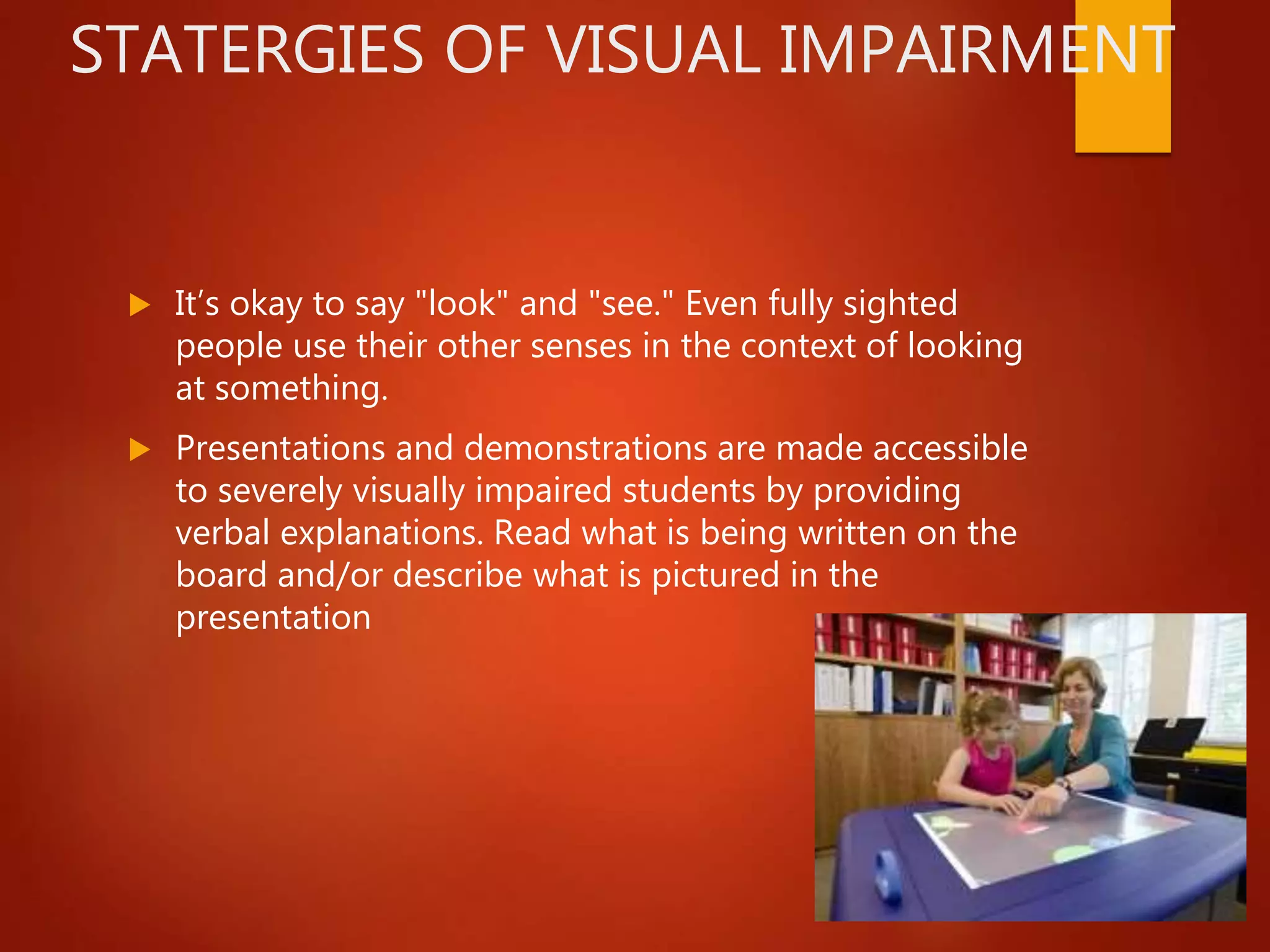 Visual impairment presentation 1 | PPTX