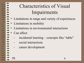 Visual impairments | PPT