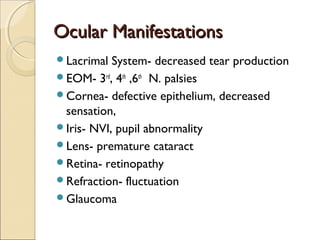 Visual Implication in Diabetes Mellitus | PPT