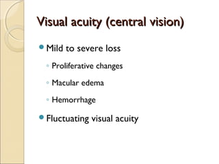 Visual Implication in Diabetes Mellitus | PPT